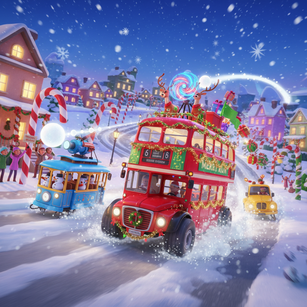 Jingle Bus Rivals - 3D Racing by Jabali AI