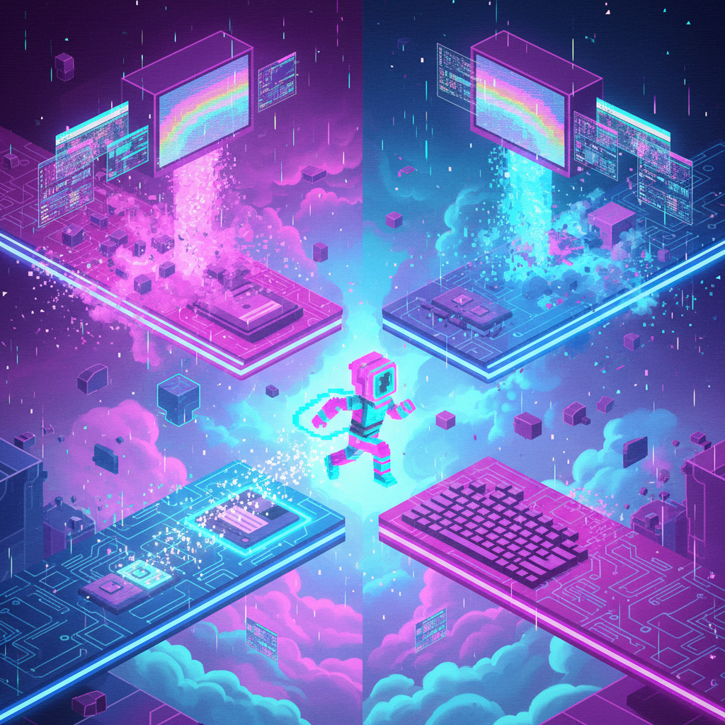 Glitch Runner: World Debugger - Rhythm Platformer by Jabali AI
