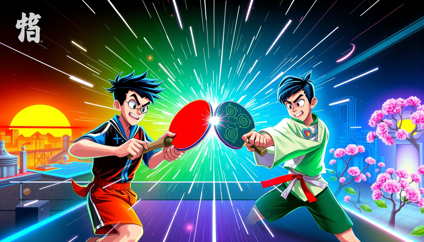 Neon Rally Rivals - Ping Pong by Jabali AI
