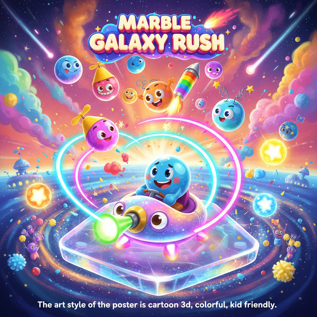 Marble Galaxy Rush - Fixed Shooter Arcade by Jabali AI