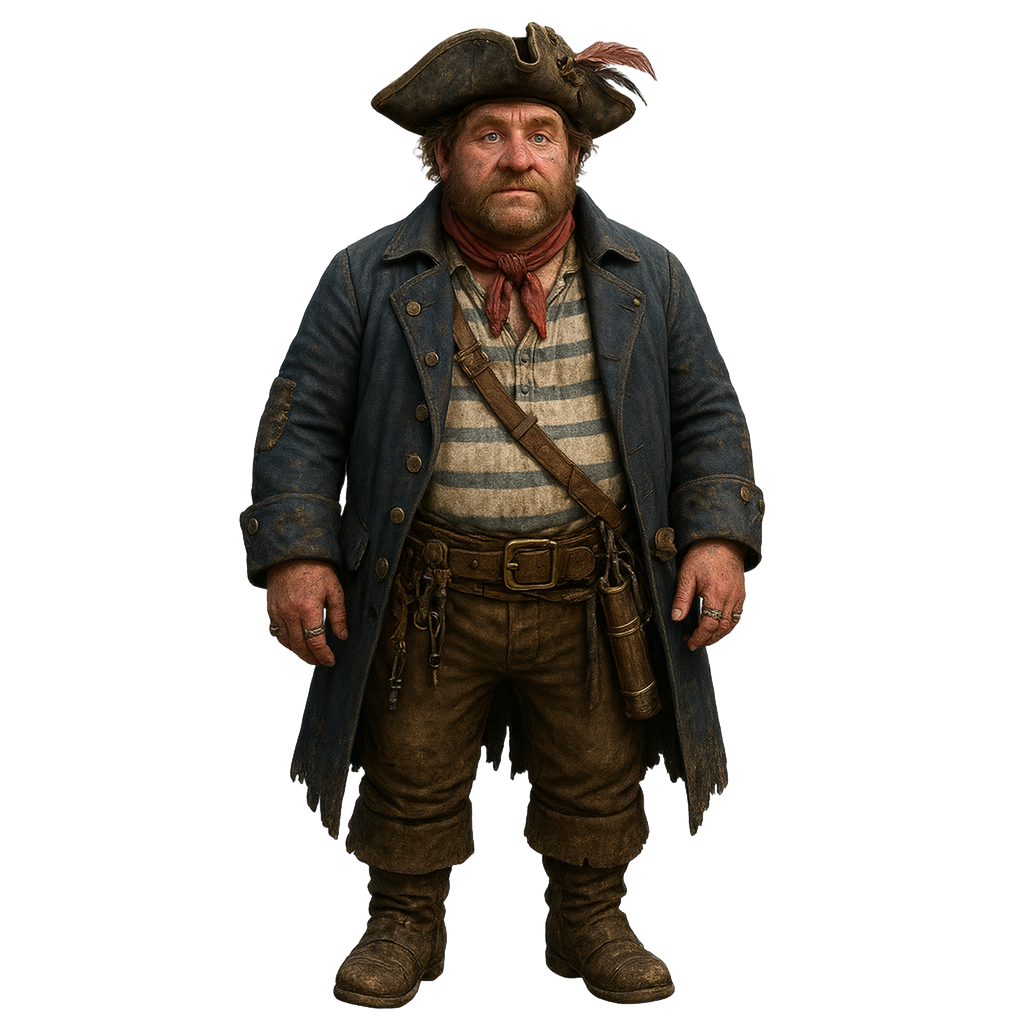 Captain Barnaby Bilgebreach - Character Life Simulation by Jabali AI