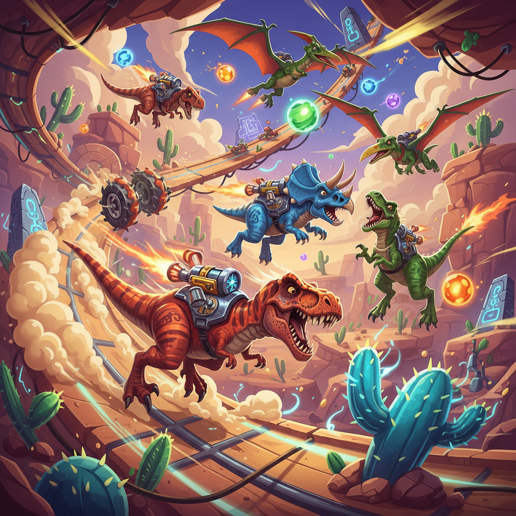Dino Blitz: Turbo Tracks - 3D Racing by Jabali AI