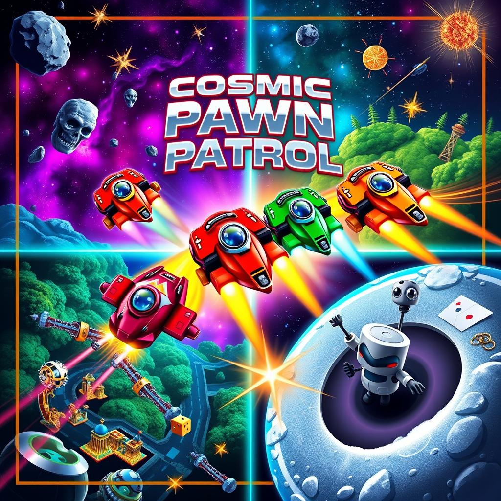 Cosmic Pawn Patrol - Fixed Shooter Arcade by Jabali AI
