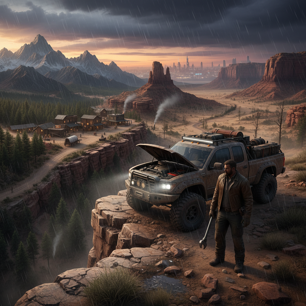 Trail Forged Horizons - 3D Open World by Jabali AI