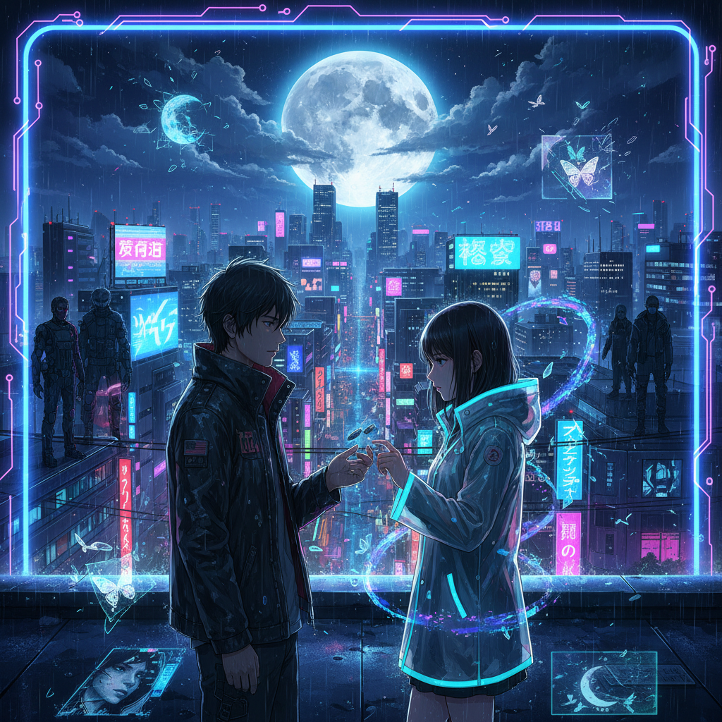 Reflections Under Neon Rain - Branching Interactive Story by Jabali AI