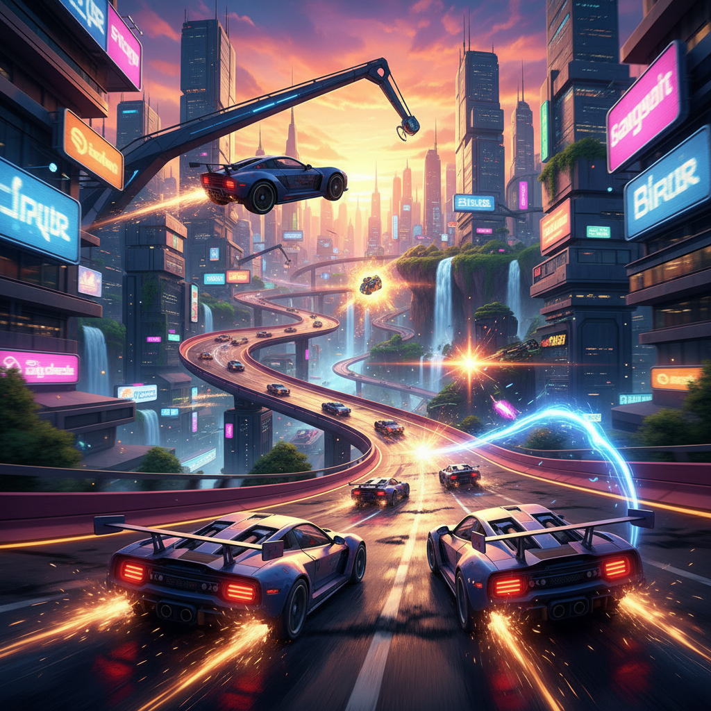 Neon Velocity Rival - 3D Racing by Jabali AI
