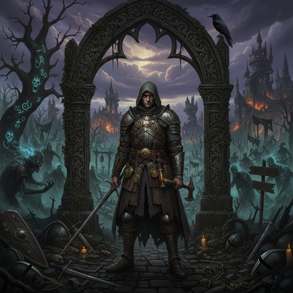 Duskbound Realms - Dungeon Crawler RPG by Jabali AI