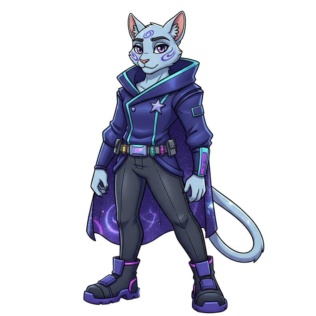 Captain Nebula Whiskerfoot - Character Life Simulation by Jabali AI