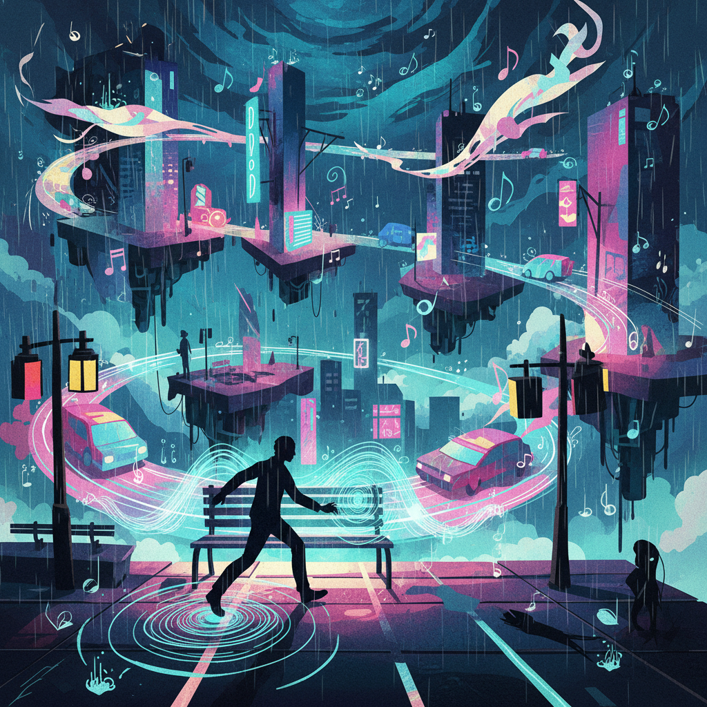 Rainflow City Rhythm - 3D Open World by Jabali AI