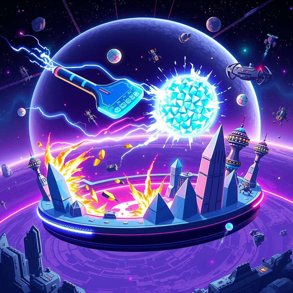 Cosmic Breaker Blitz - Block Breaking Arcade by Jabali AI
