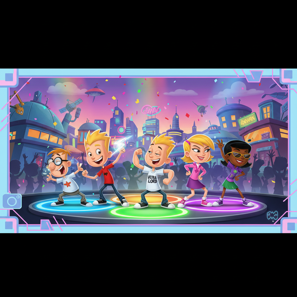 Jimmy Neutron Dance Party - first-person-shooter by Jabali AI