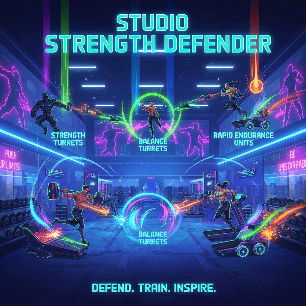 Studio Strength Defender - Strategic Defense Arcade by Jabali AI