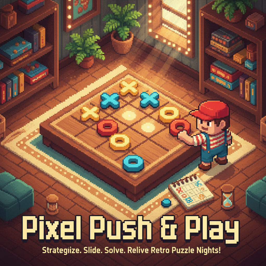 Pixel Push & Play - Grid-Based Puzzle by Jabali AI