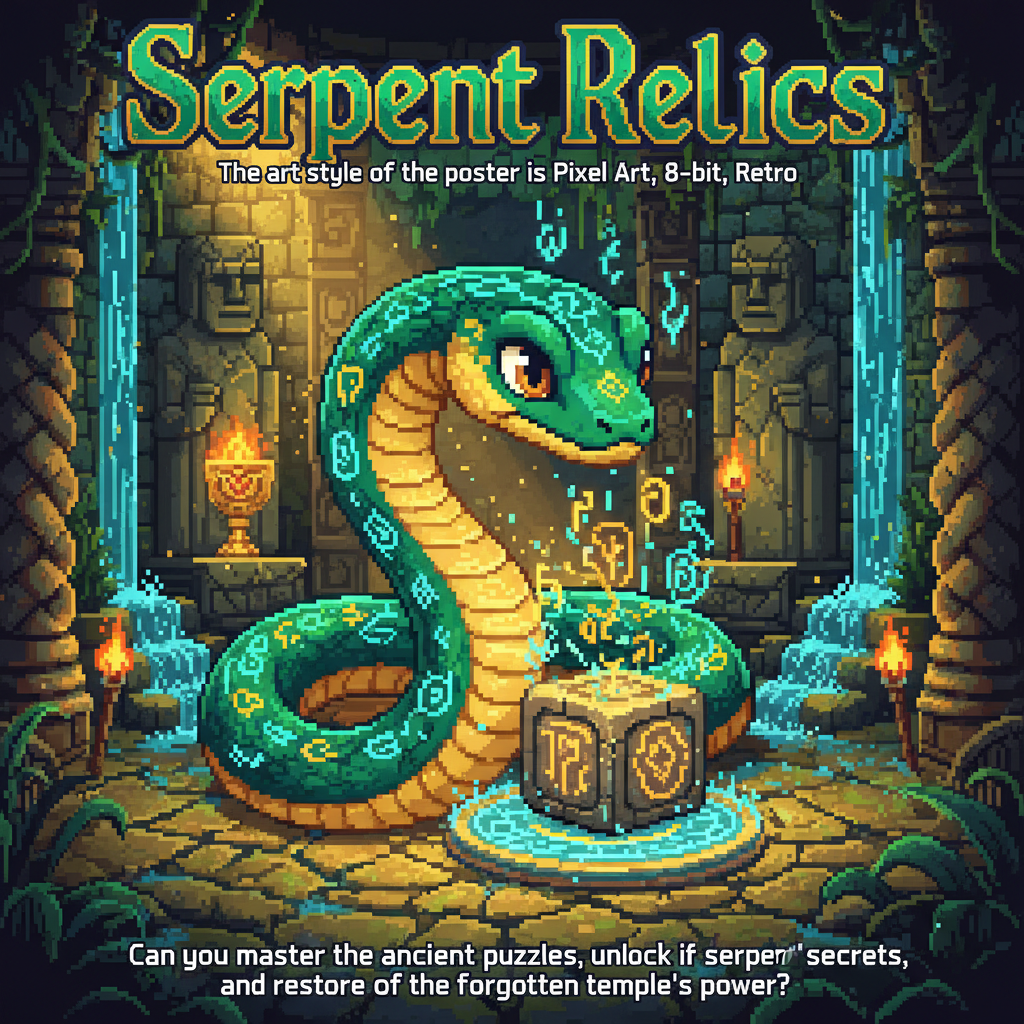 Serpent Relics - Grid-Based Puzzle by Jabali AI