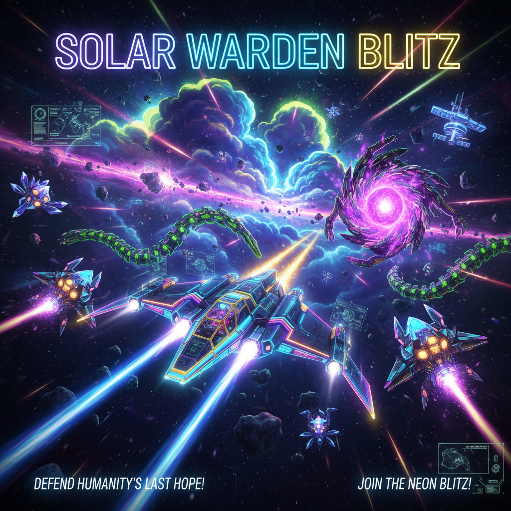 Solar Warden Blitz - Fixed Shooter Arcade by Jabali AI