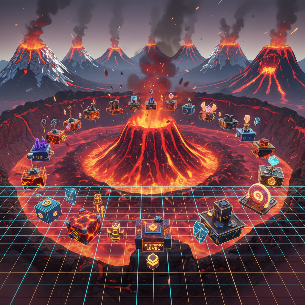 Volcano Vaults - 3D Open World by Jabali AI