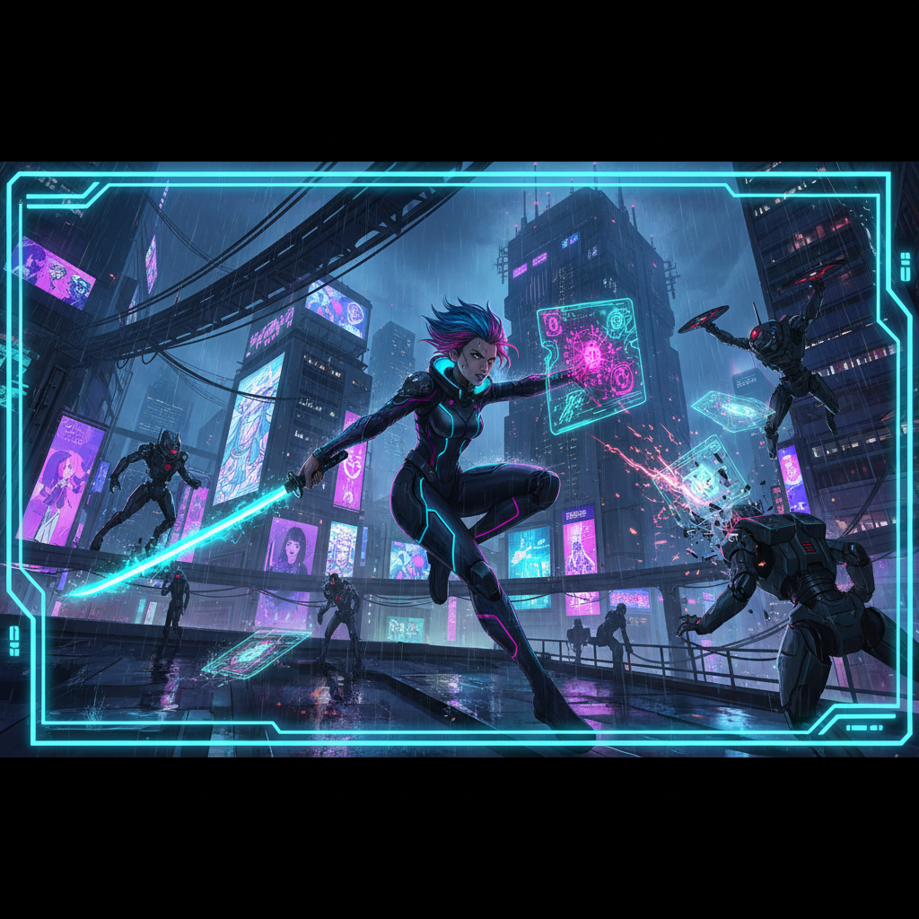 Neon Ninja Rebellion - 3d-stealth-survival by Jabali AI