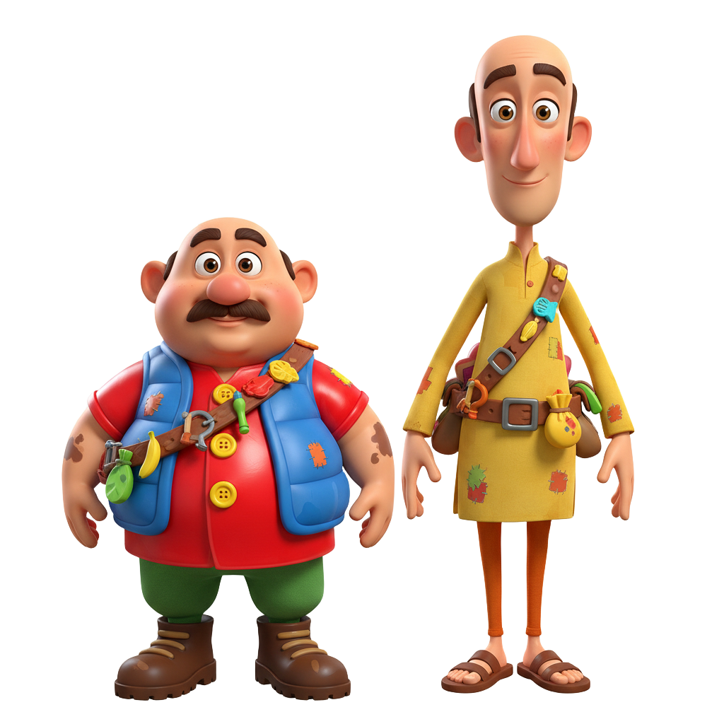 Motu Patlu - Character Life Simulation by Jabali AI