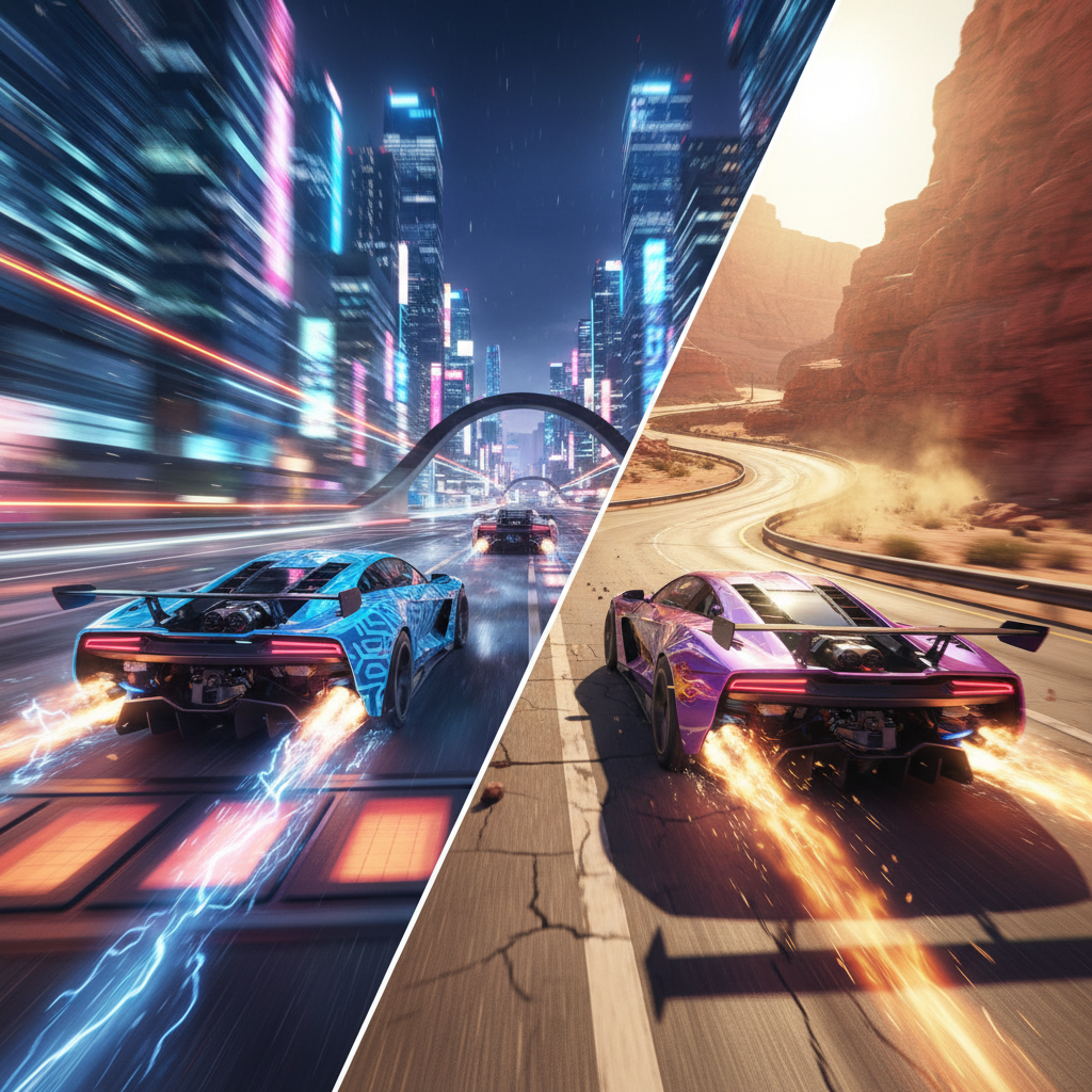 Neon Rivals: Turbo Combat - 3D Racing by Jabali AI
