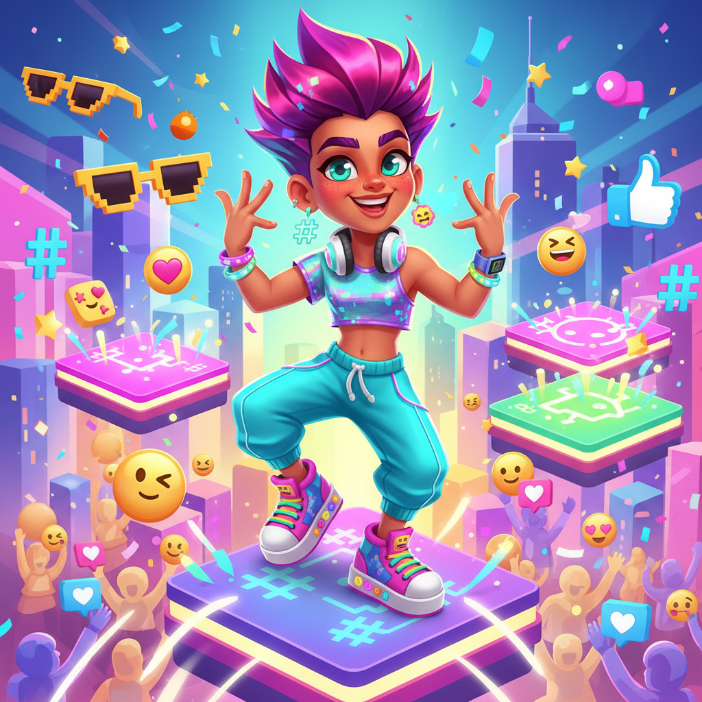 Viral Groove Rush - Rhythm Platformer by Jabali AI