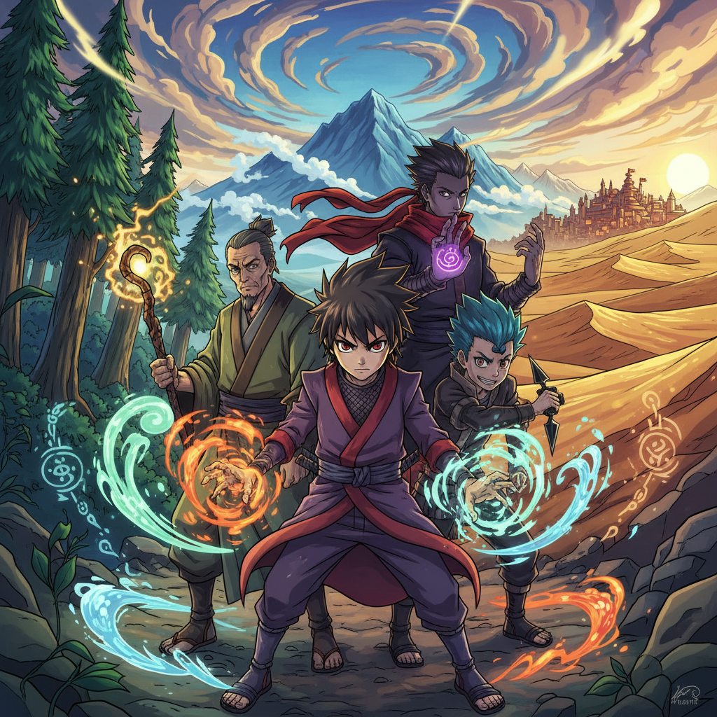 Ninja Elemental Saga - Adventure RPG by Jabali AI
