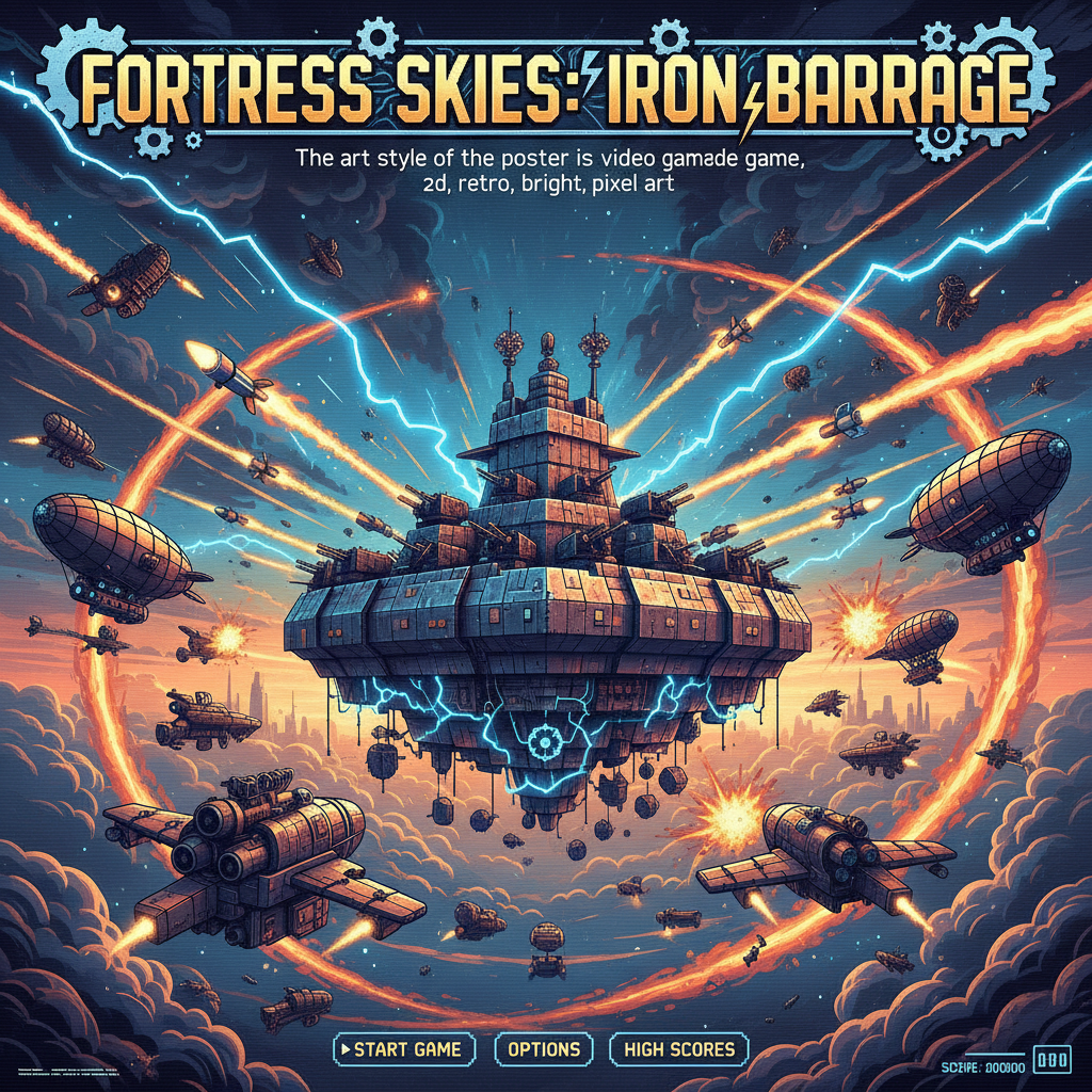 Fortress Skies: Iron Barrage - Strategic Defense Arcade by Jabali AI