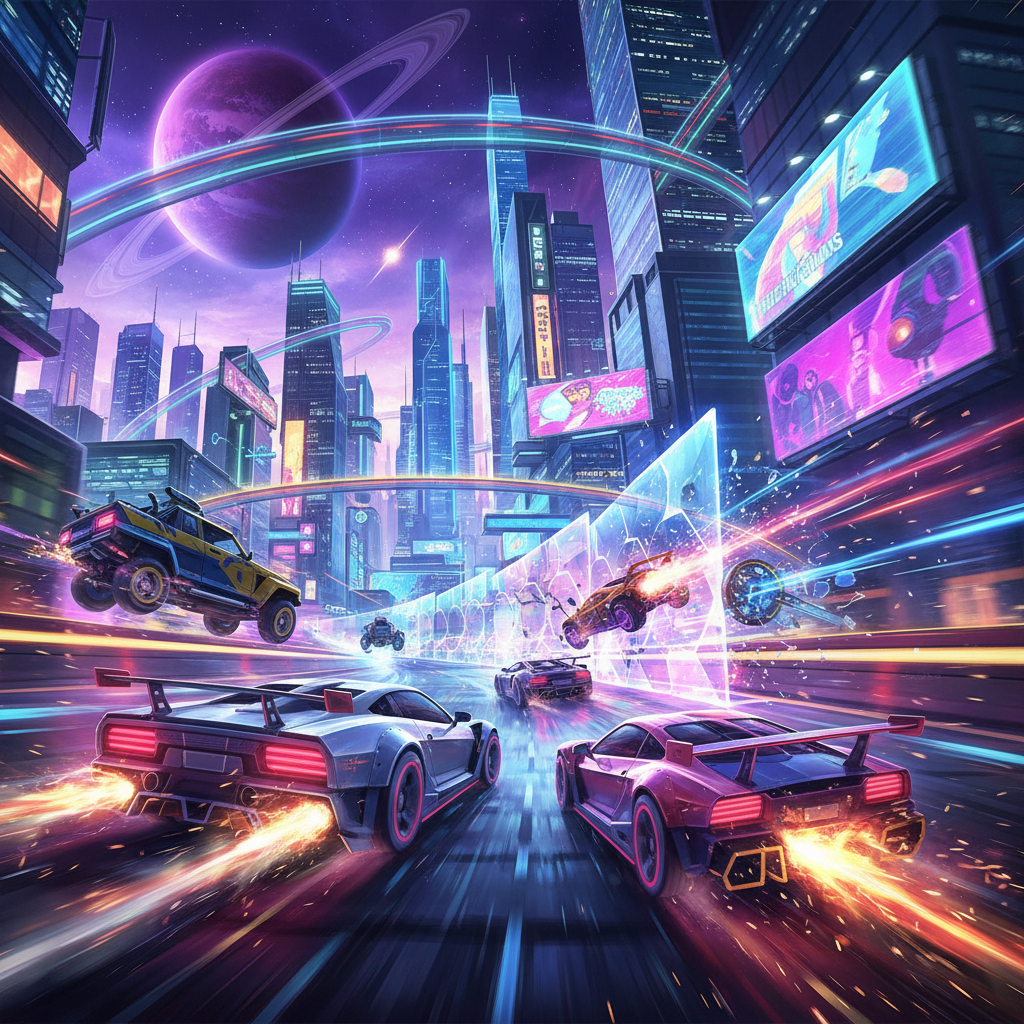 Neon Rivals: Turbo Combat - 3D Racing by Jabali AI
