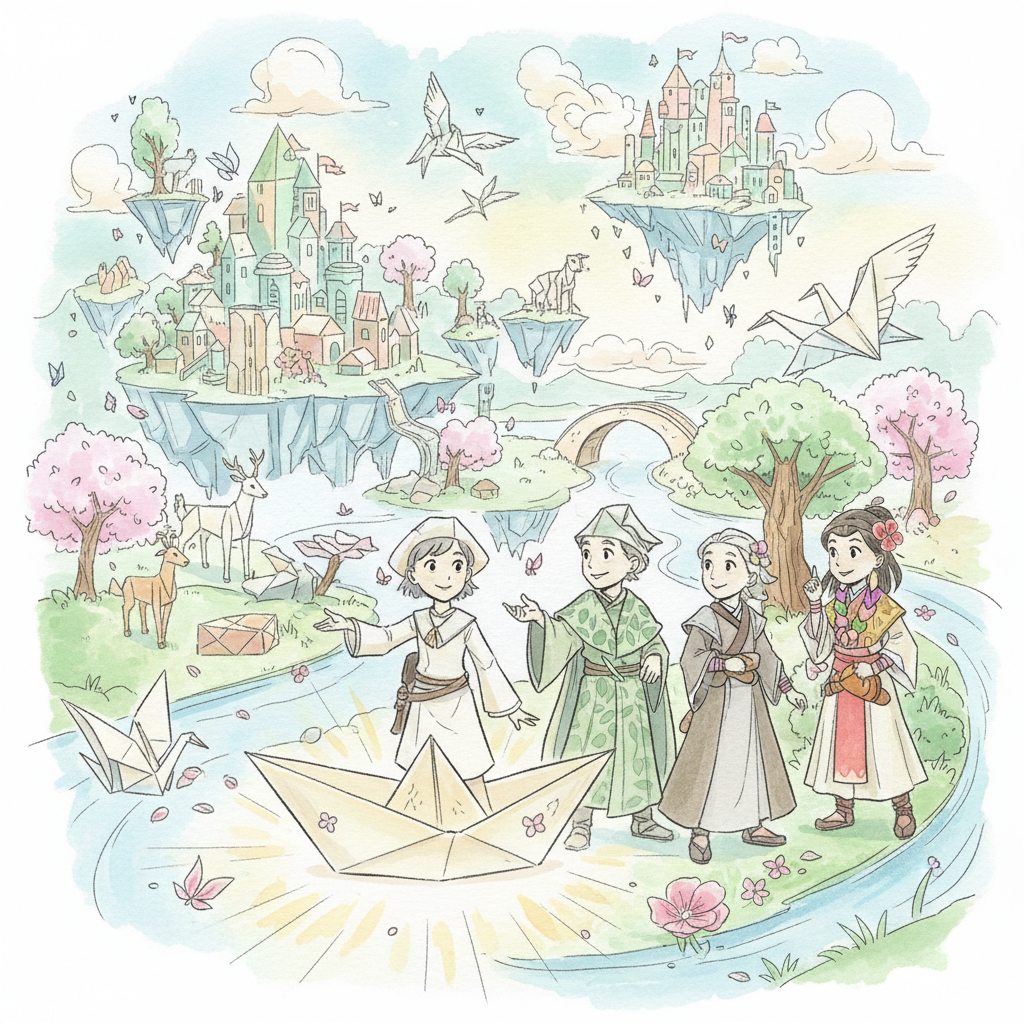 Origami Voyage: Charity Unfolds - Adventure RPG by Jabali AI