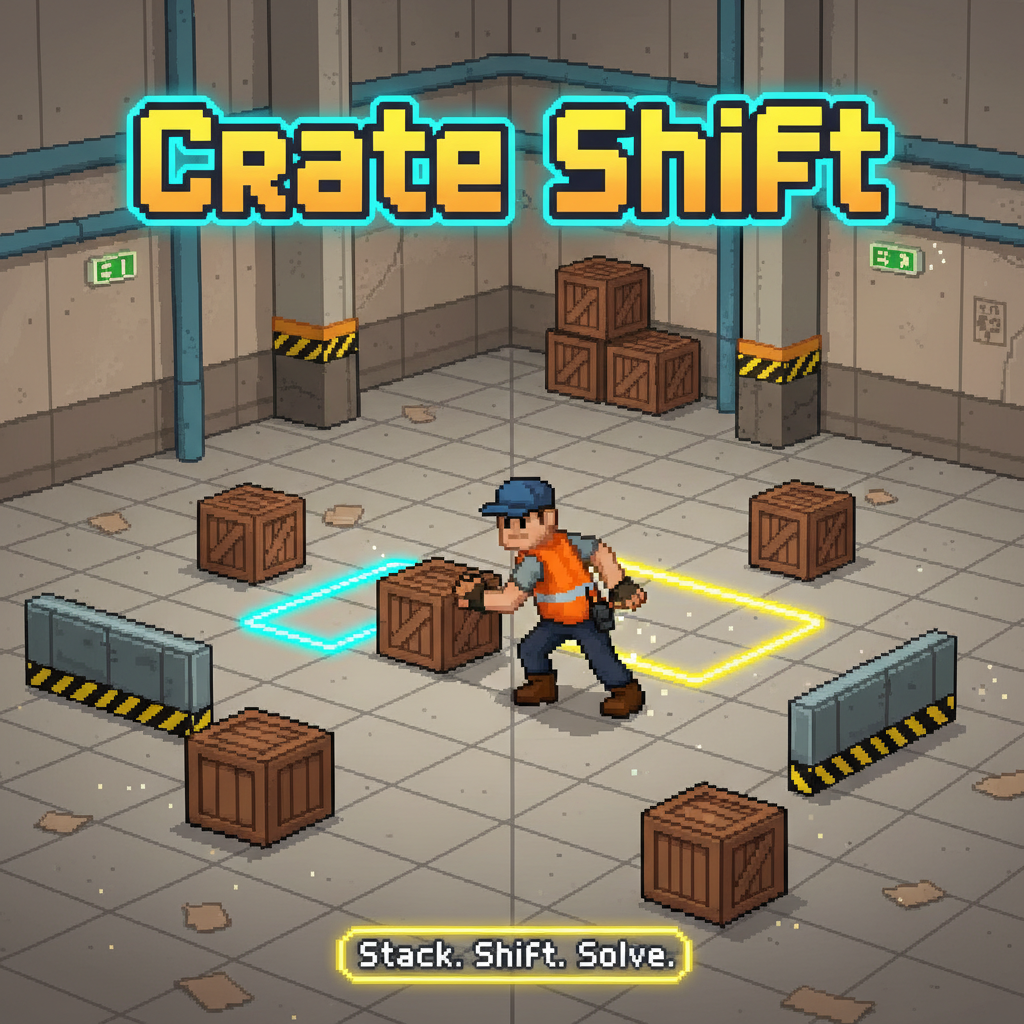 Crate Shift - Grid-Based Puzzle by Jabali AI