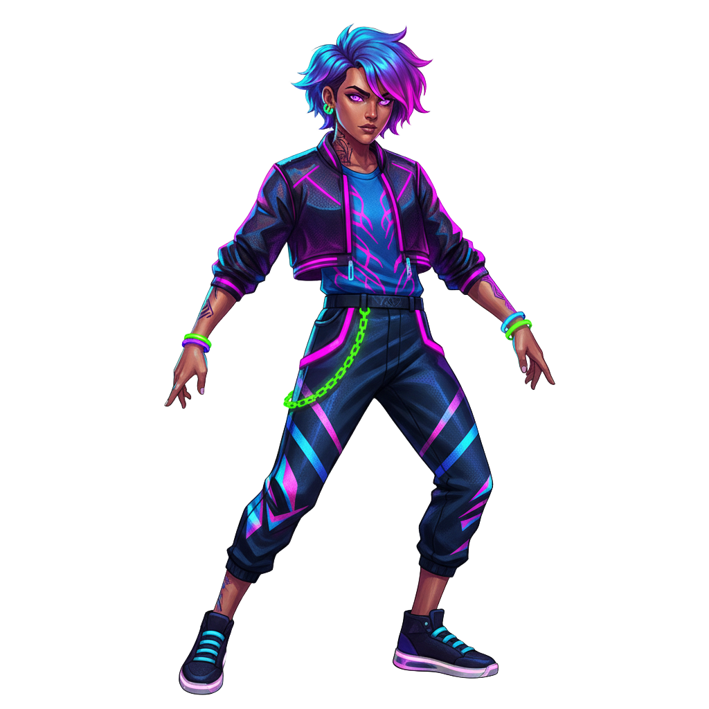 Neon Nova - Character Life Simulation by Jabali AI