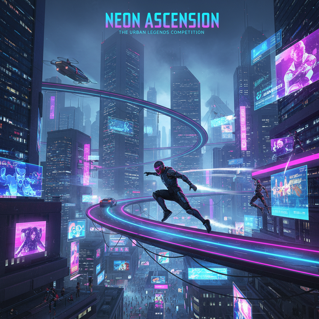 Neon City Ascend - 3D Open World by Jabali AI