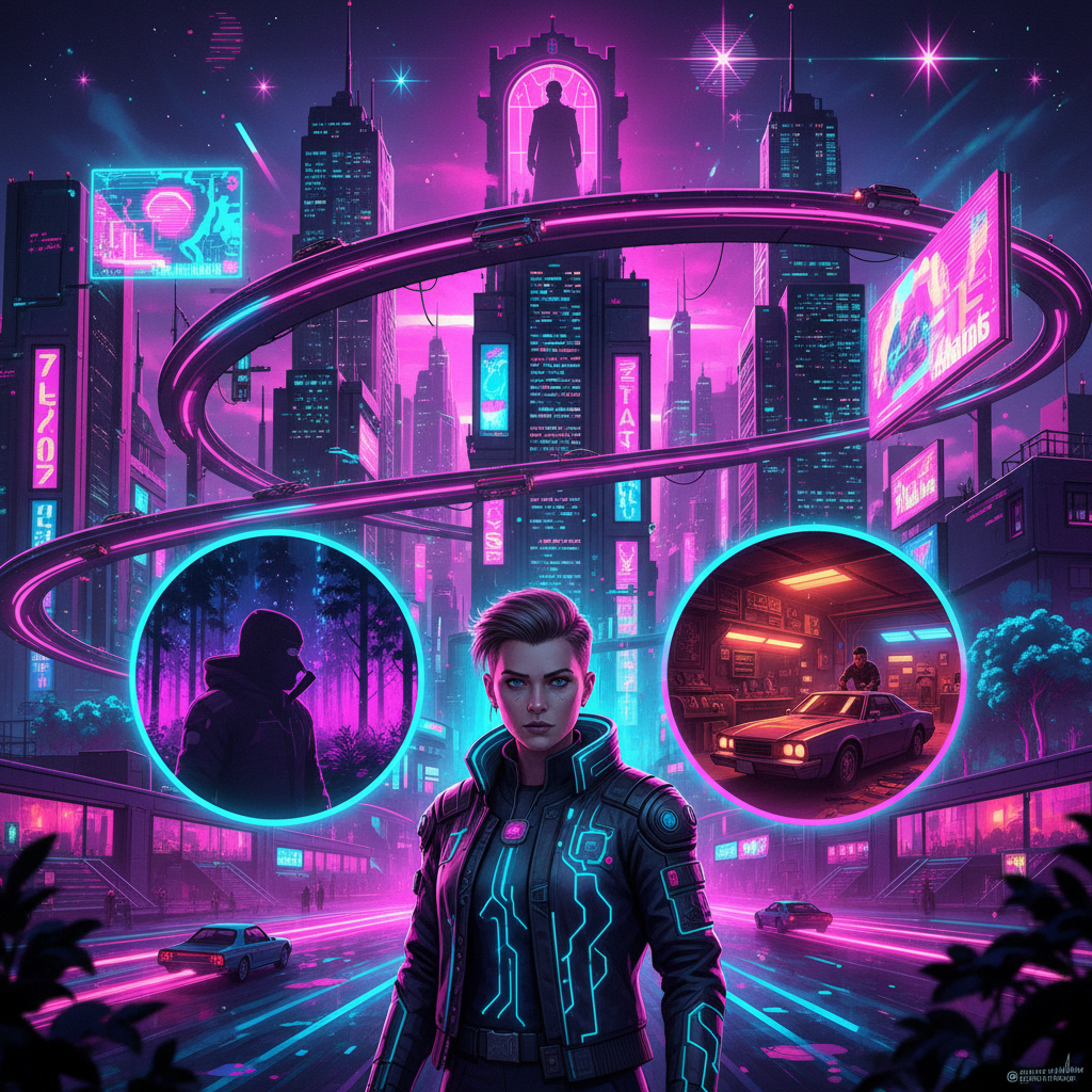Neon Highway Havoc - Adventure RPG by Jabali AI