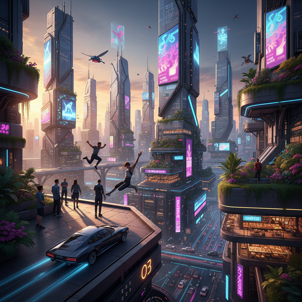 Infinite Cityscape - 3D Open World by Jabali AI