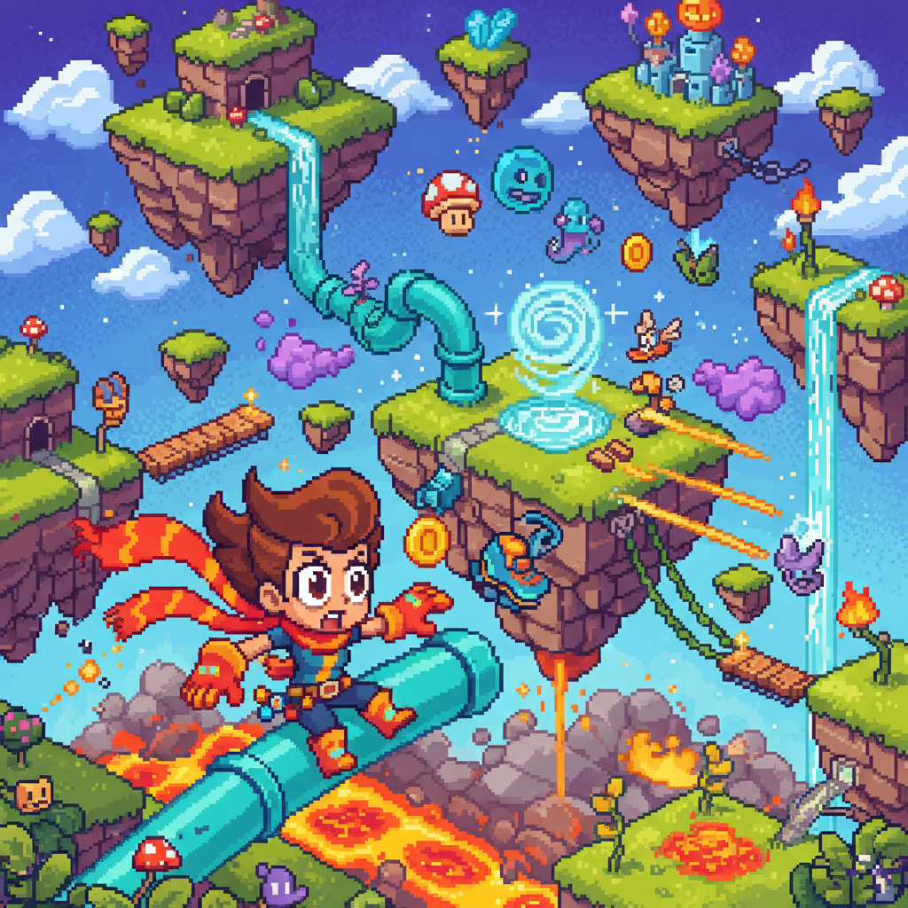 Ember’s Island Dash - Rhythm Platformer by Jabali AI
