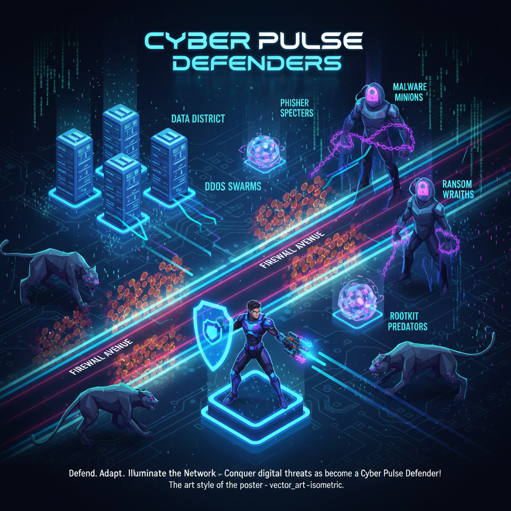 Cyber Pulse Defenders - Maze Shooter Arcade by Jabali AI