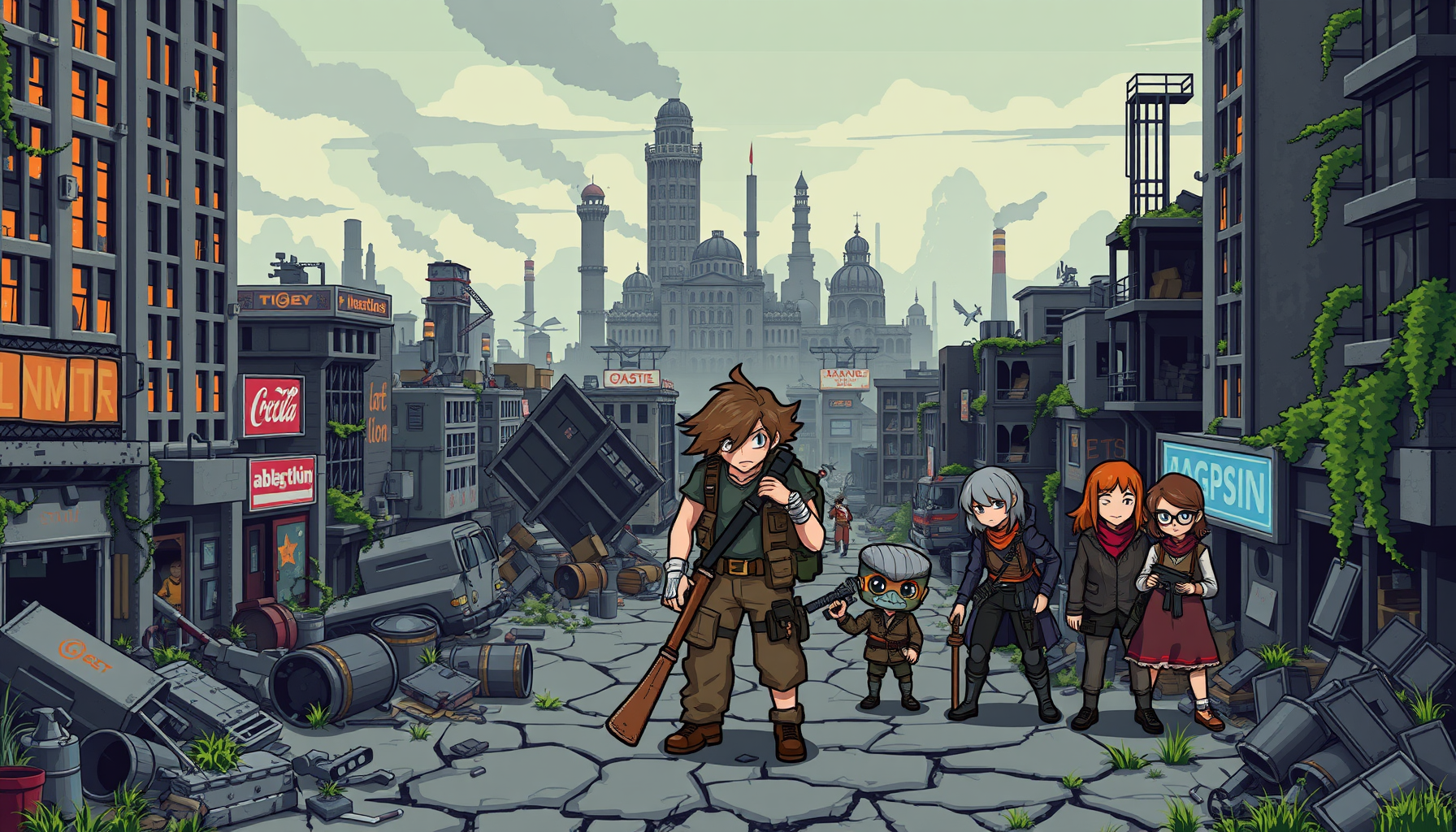 Neon Ruins Survival - Adventure RPG by Jabali AI
