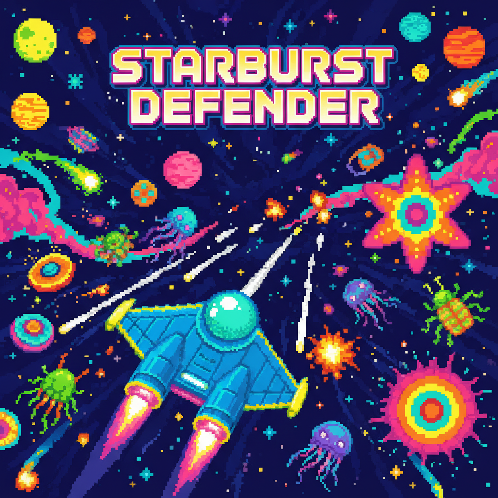 Starburst Defender - Fixed Shooter Arcade by Jabali AI