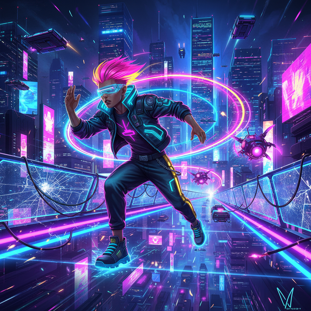 Neon Surge - Dungeon Crawler RPG by Jabali AI