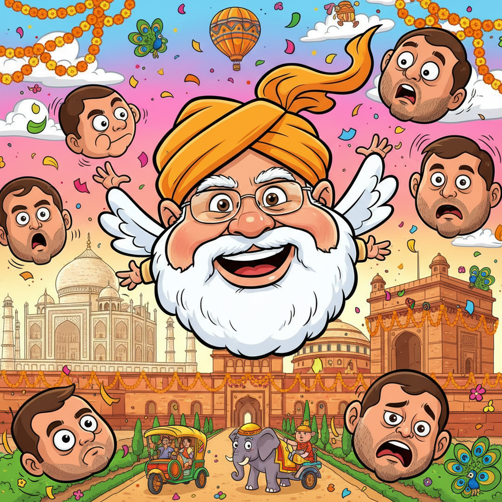 Modi Dash: Landmark Laughter - Endless Tapping by Jabali AI