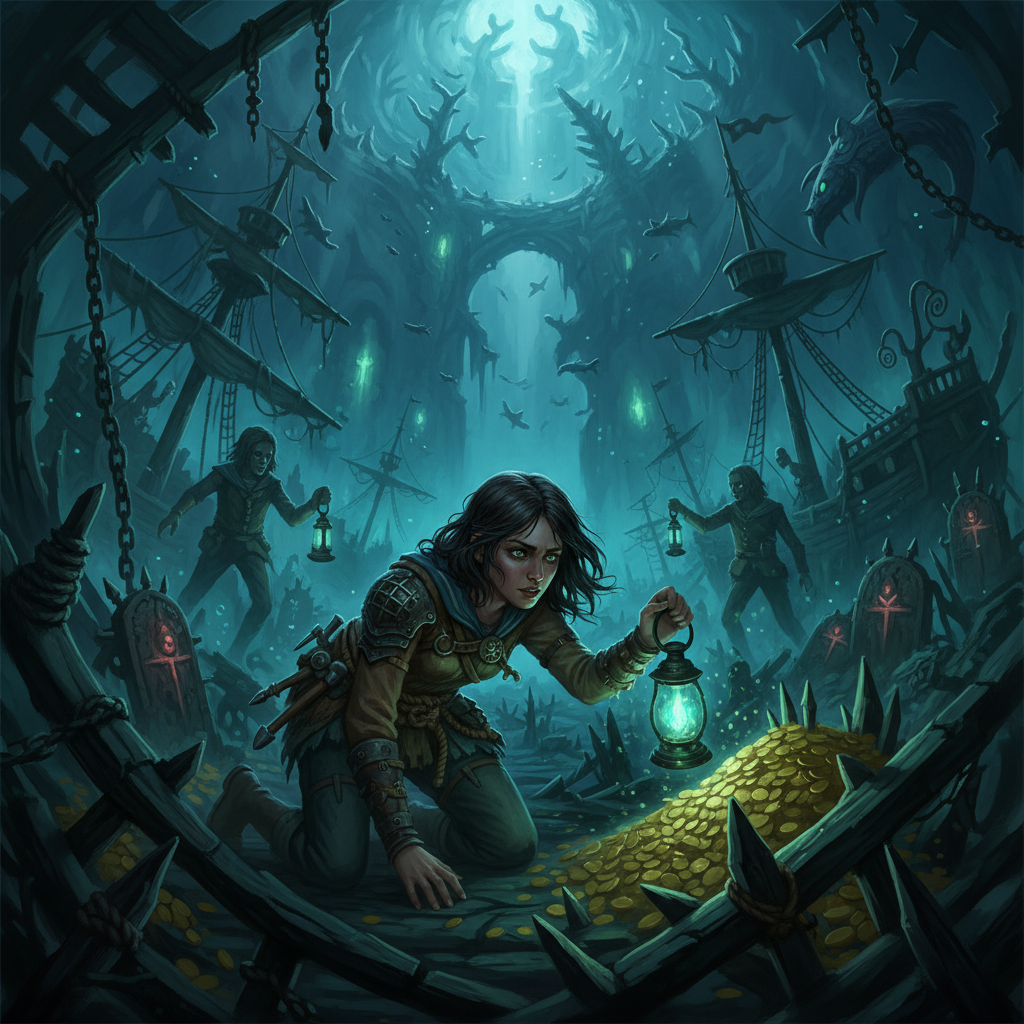 Tidewalker's Curse - Dungeon Crawler RPG by Jabali AI