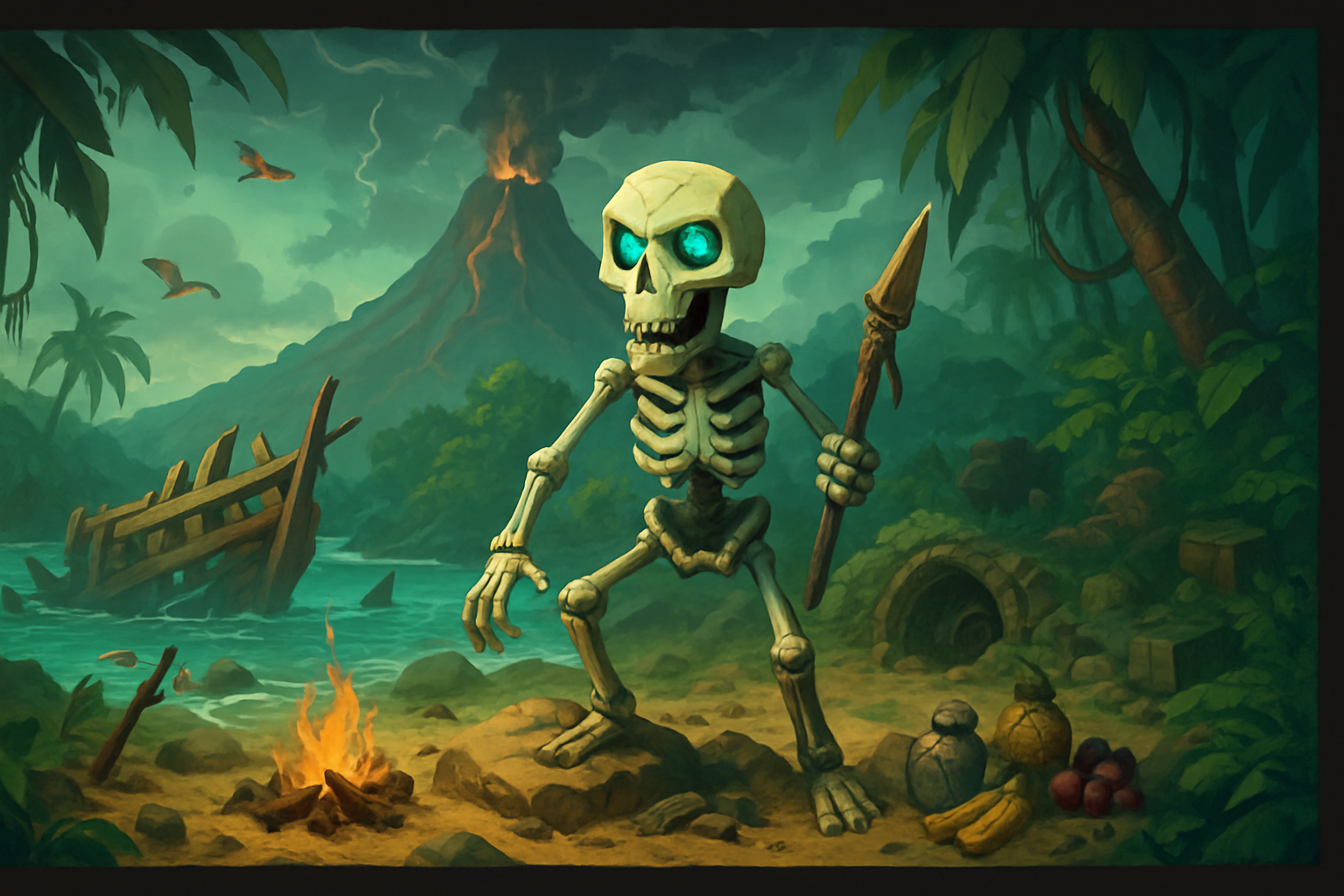 Captain Tibia Bonesworth - 3D Character Simulation by Jabali AI