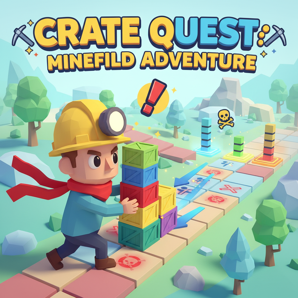 Crate Quest: Minefield Adventure - Grid-Based Puzzle by Jabali AI