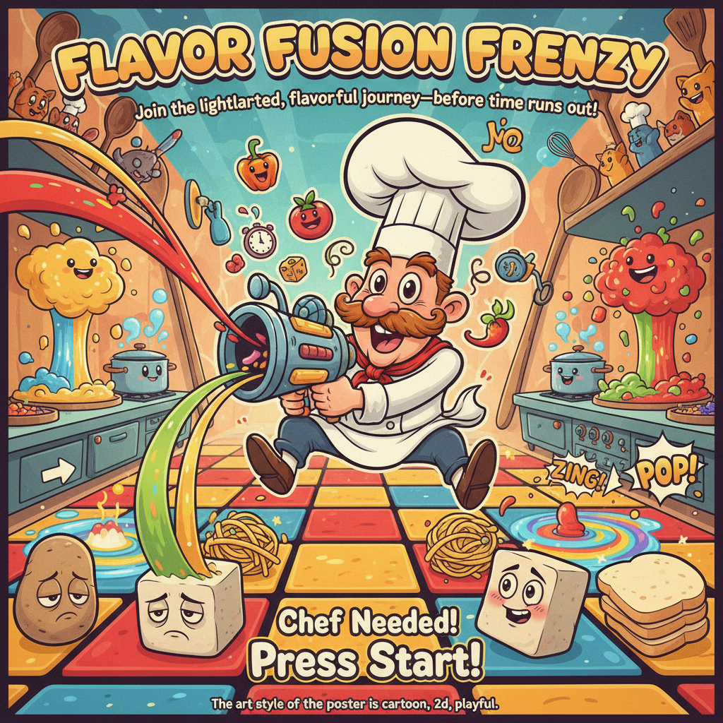 Flavor Fusion Frenzy - Grid-Based Puzzle by Jabali AI
