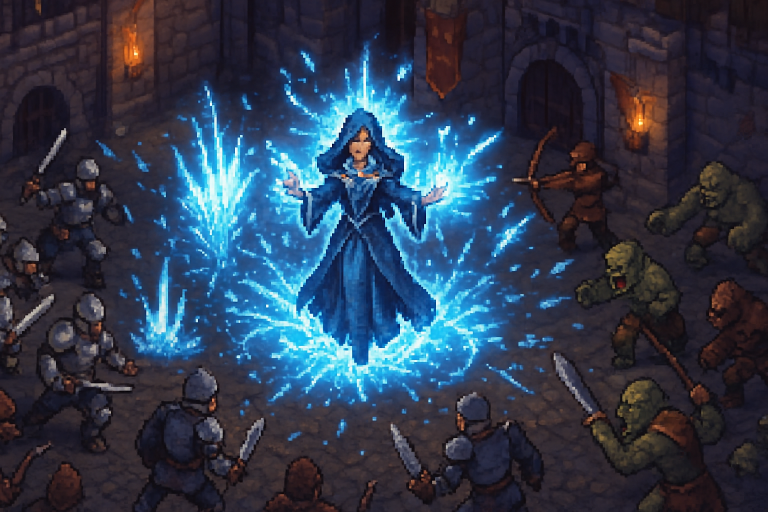 Frost Sorceress: Arcane Survival - Monster Chase by Jabali AI