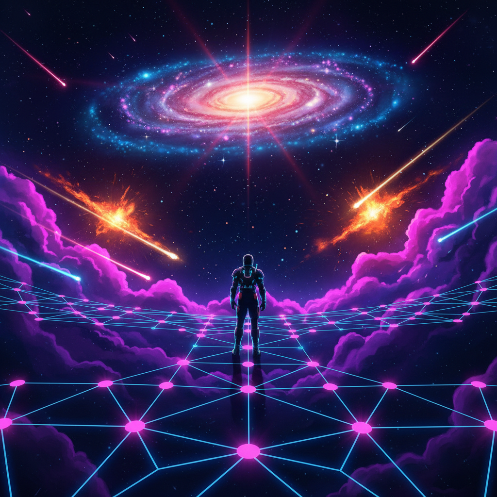 Cosmic Core Crossing - Crossing Arcade by Jabali AI