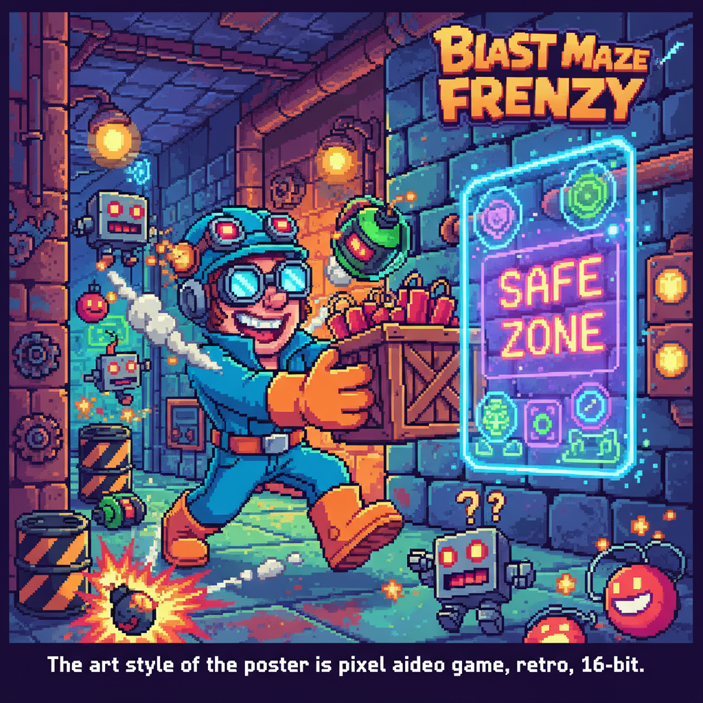 Blast Maze Frenzy - Grid-Based Puzzle by Jabali AI