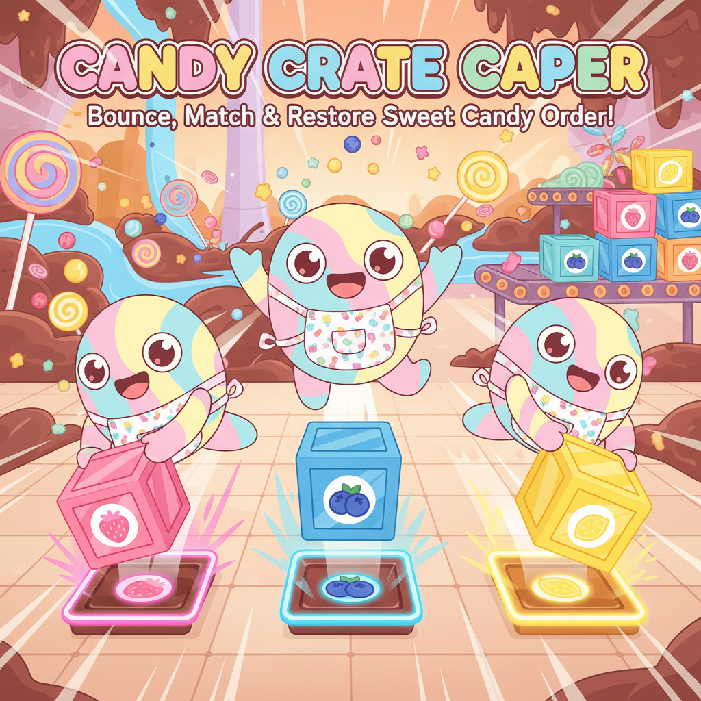 Candy Crate Caper - Grid-Based Puzzle by Jabali AI