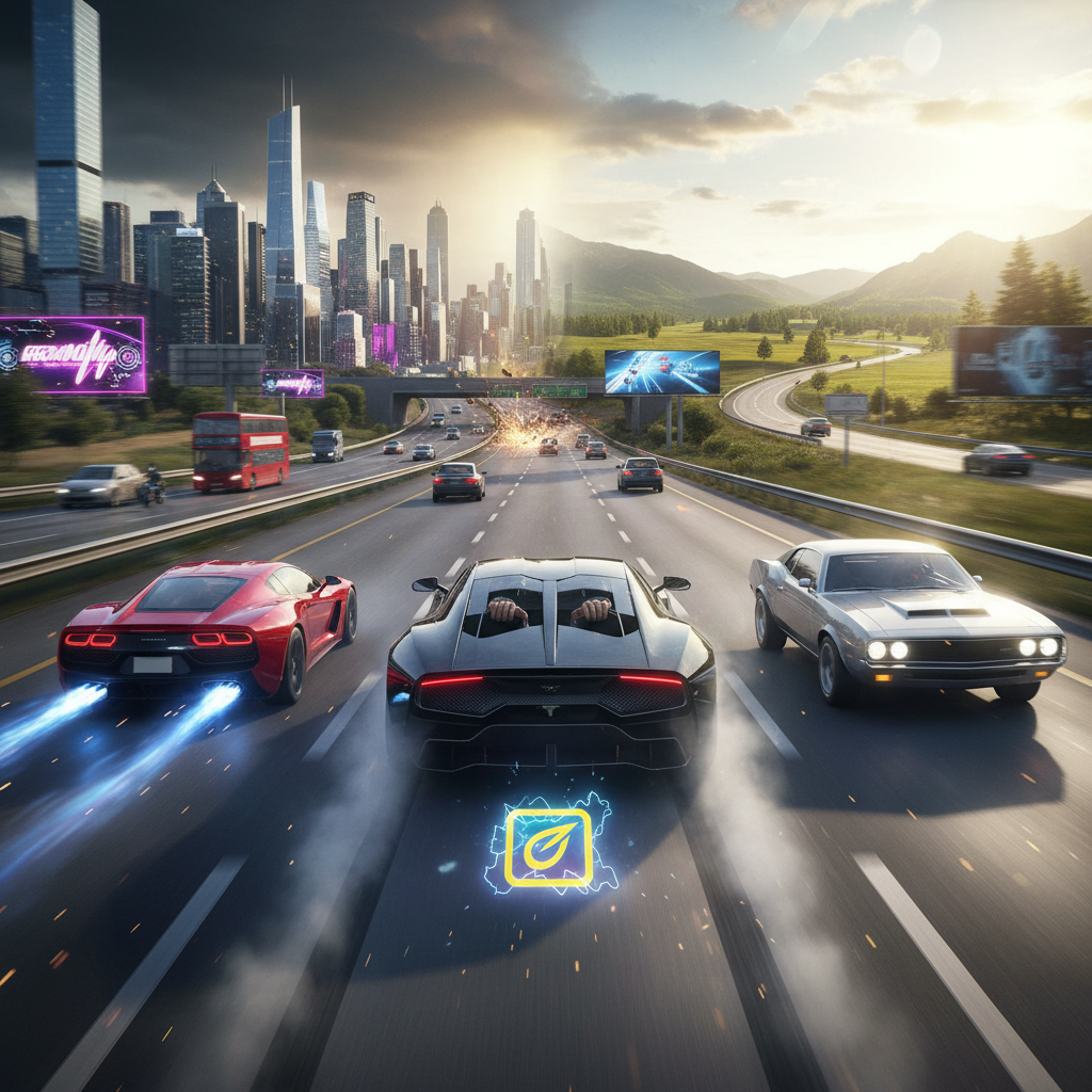 Highway Rivals: Nitro Combat - 3D Racing by Jabali AI
