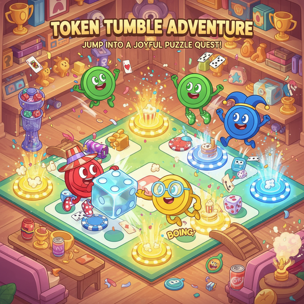 Token Tumble Adventure - Grid-Based Puzzle by Jabali AI