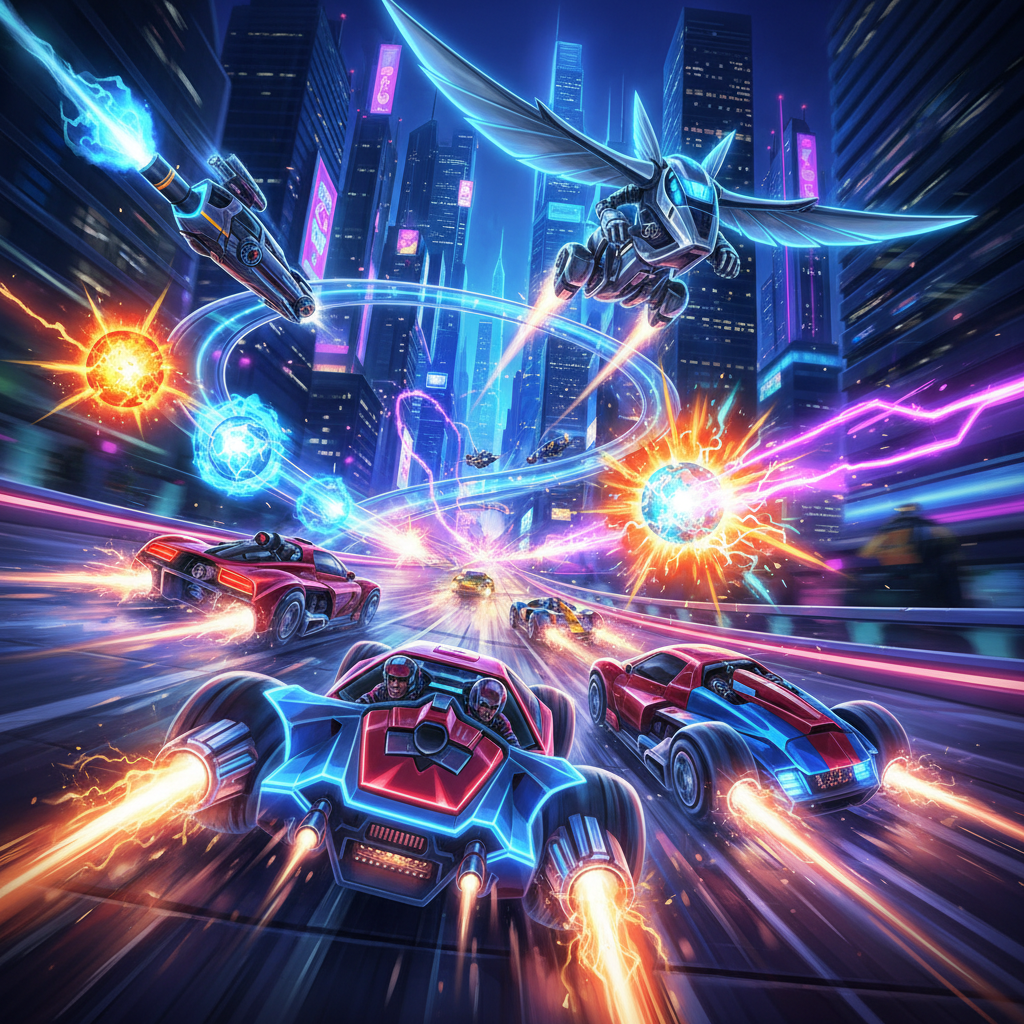 Neon Rival Circuit - 3D Racing by Jabali AI